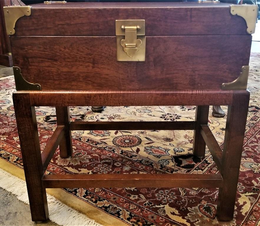 Campaign Style Box on Stand at 1stDibs