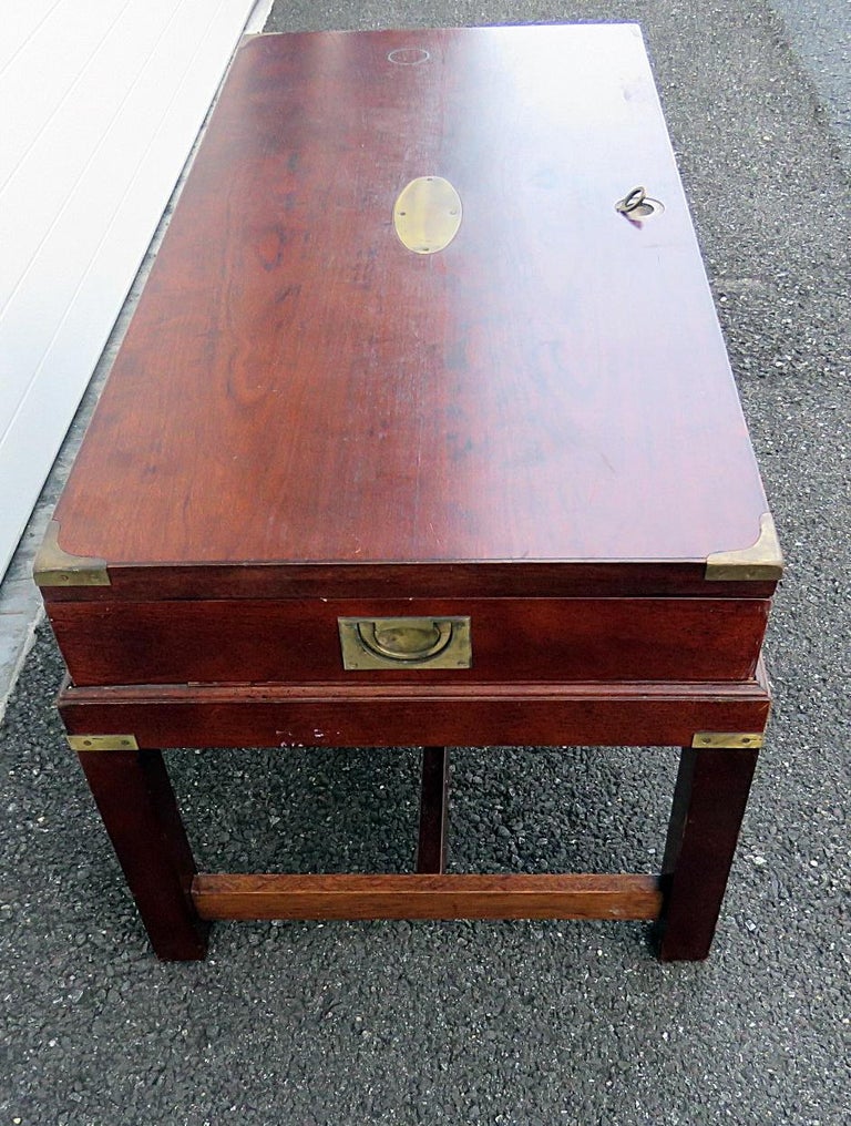 Campaign Style Box on Stand or Coffee Table at 1stDibs