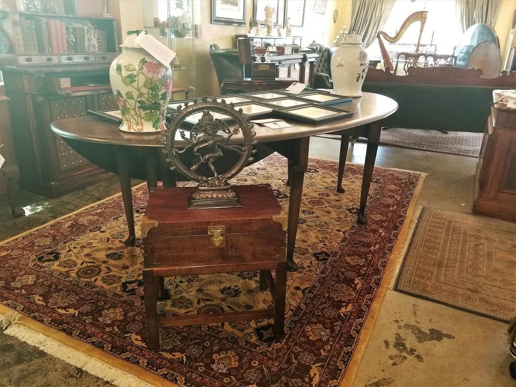 Campaign Style Box on Stand at 1stDibs