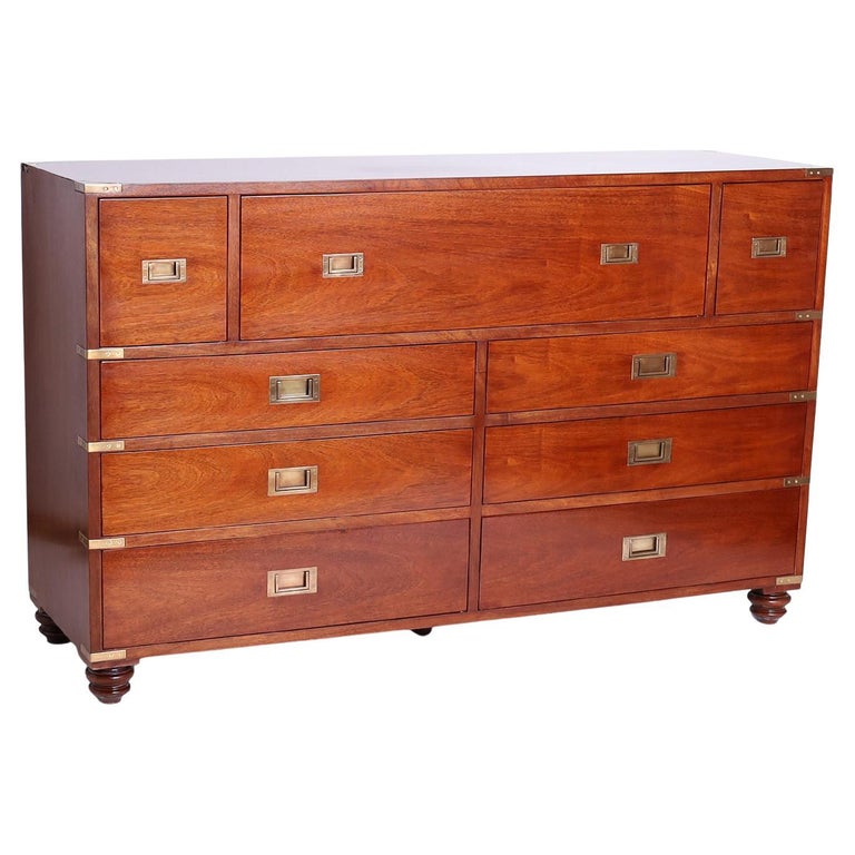 Campaign Style Chest of Drawers or Dresser at 1stDibs | campaign chest ...