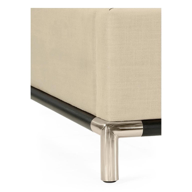 Campaign Style King Size Bed For Sale at 1stDibs