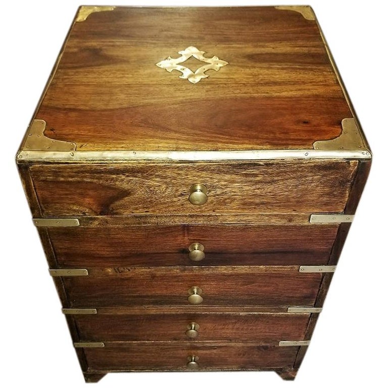 Campaign Style Mini Chest at 1stDibs