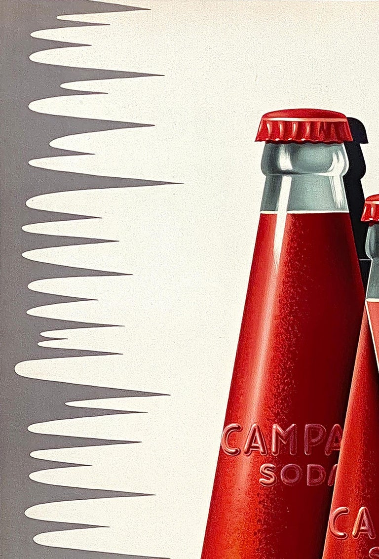 Campari Soda, 1950s Vintage Italian Alcohol Poster Giovanni Mingozzi ...
