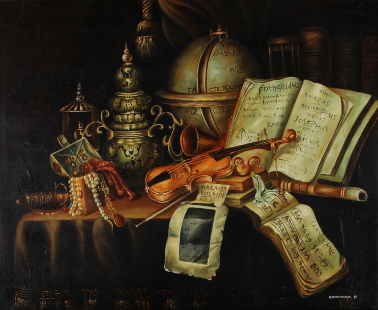 Campero B - Campero B - 20th Century Oil, The Musician's Hoard For Sale at 1stDibs