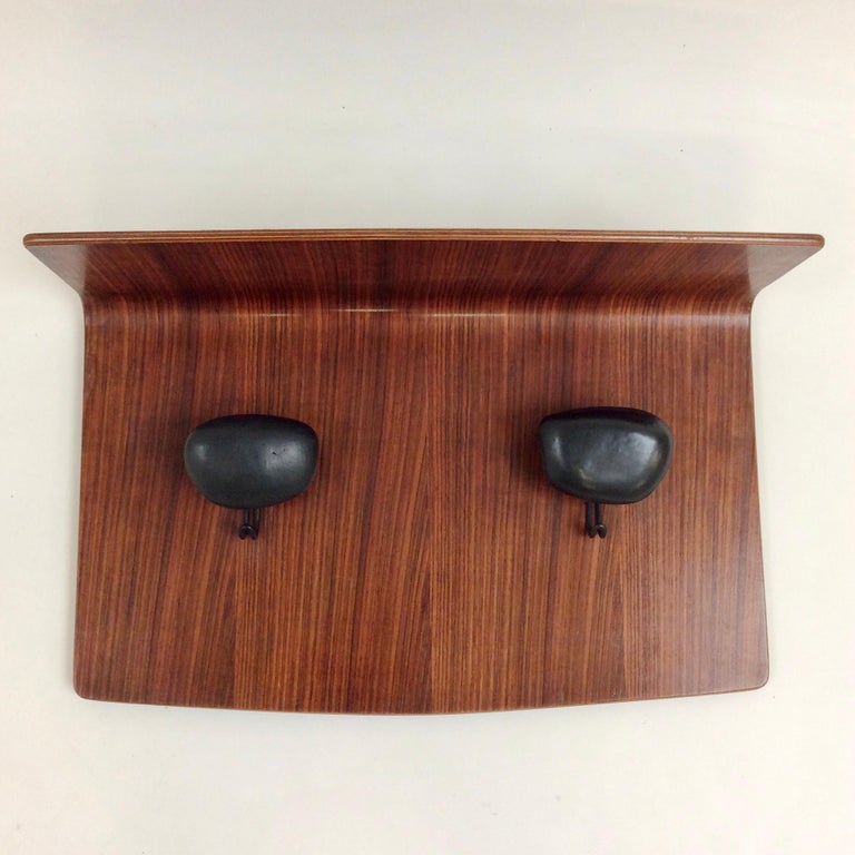 Campo et Graffi Plywood Coat Rack, circa 1950, Italy at 1stDibs