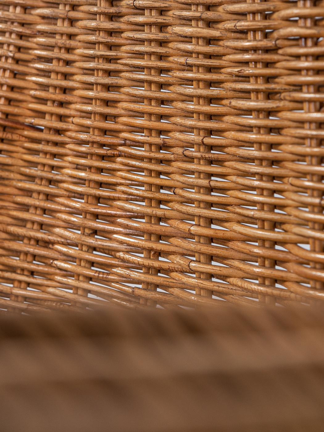 Campo and Graffi Wicker Chair For Sale at 1stDibs