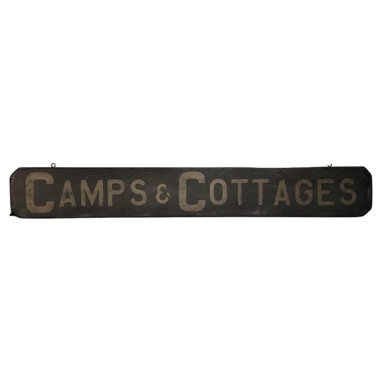 Camps and Cottages Trade Sign For Sale at 1stDibs