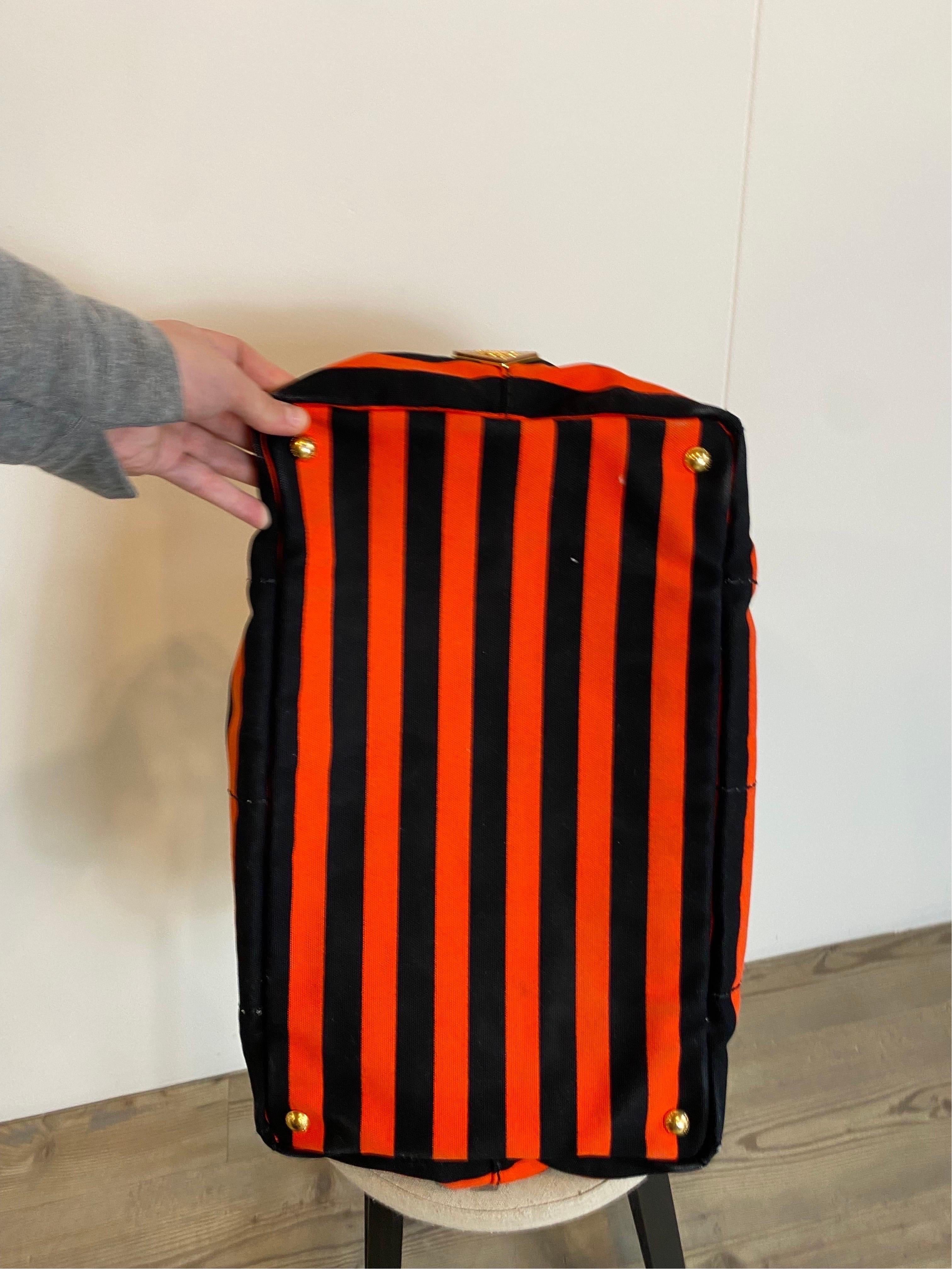 Campus striped bag Prada For Sale at 1stDibs