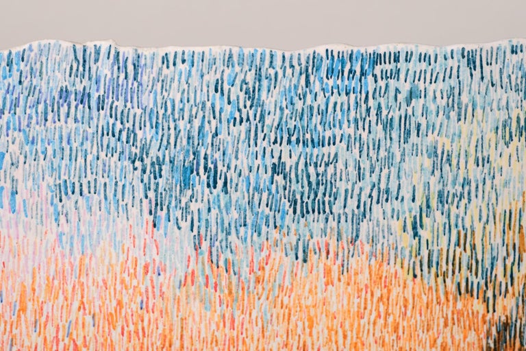 Camuflatge by Rosa Cortiella, Grogged Clay Fruit Bowl For Sale at 1stDibs