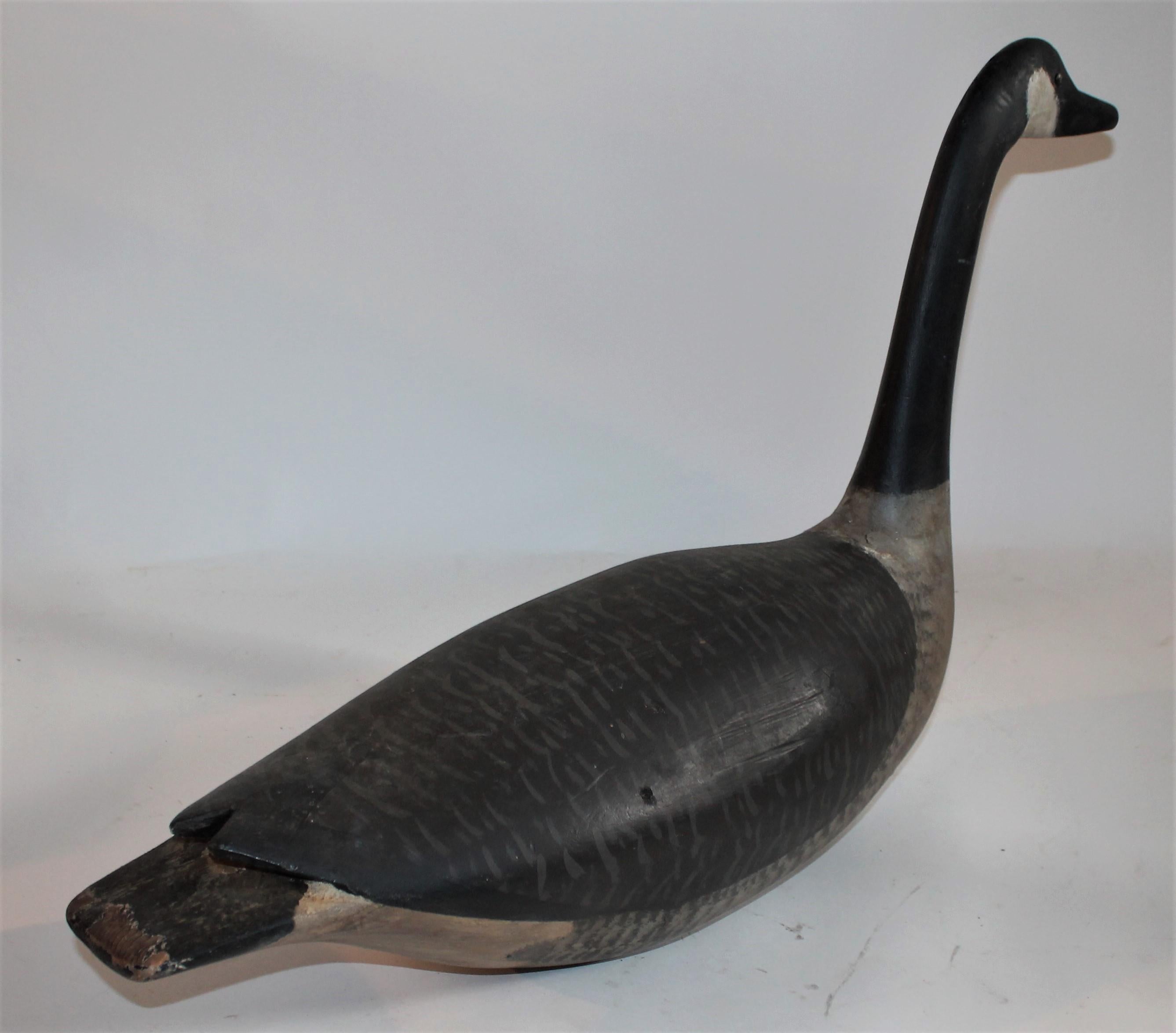 Canadian Goose Decoy, 1930s Hand Carved at 1stDibs