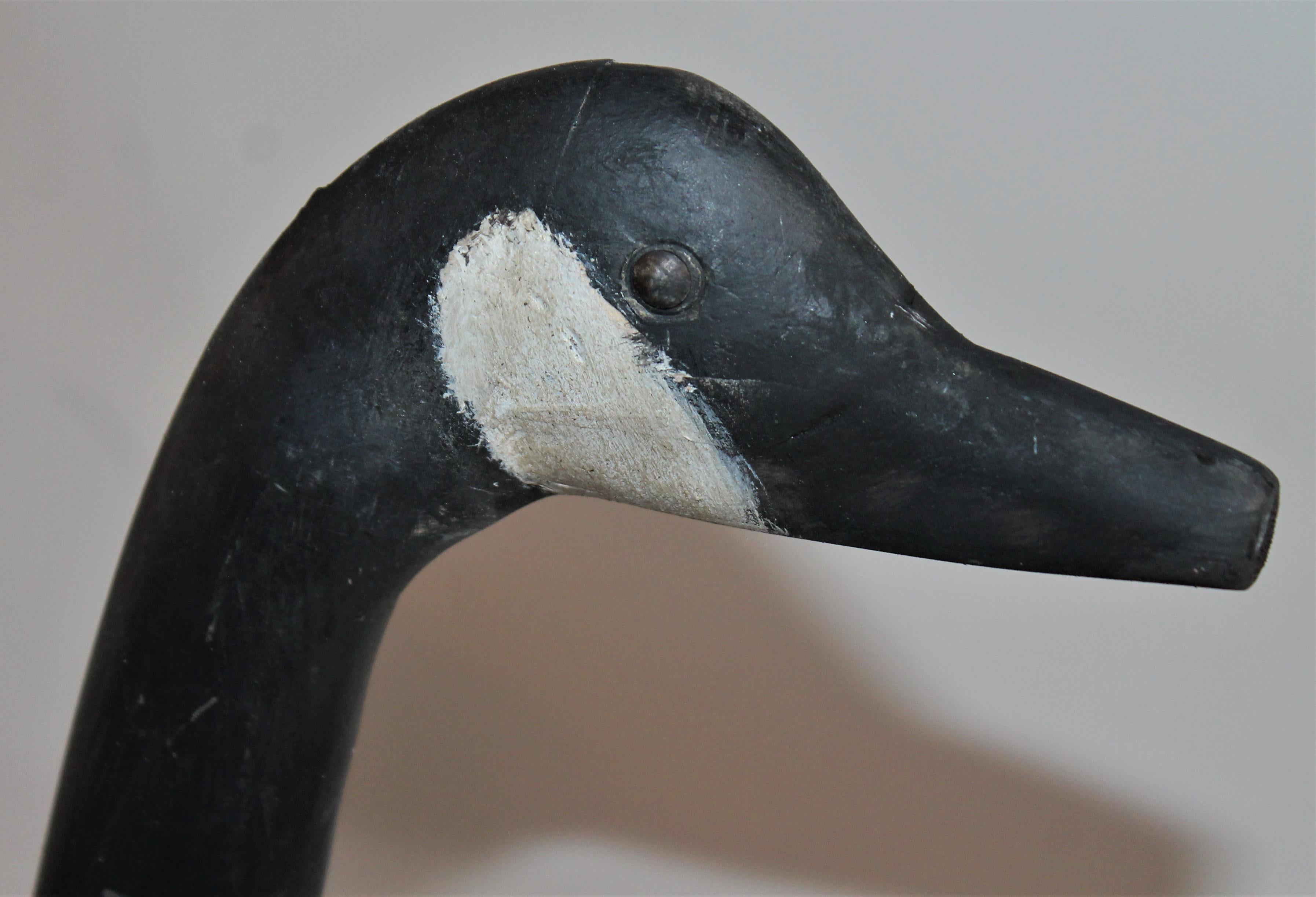 Canadian Goose Decoy, 1930s Hand Carved at 1stDibs
