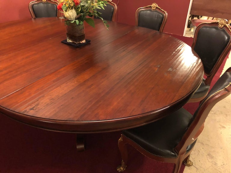 Canadian Made Single Pedestal Dining or Centre Table at 1stDibs