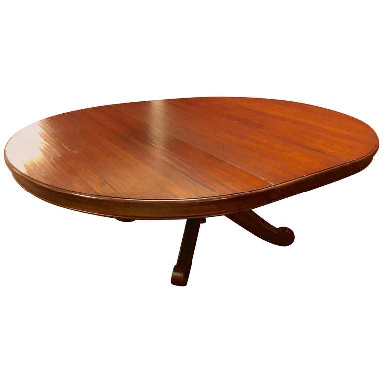 Canadian Made Single Pedestal Dining or Centre Table at 1stDibs