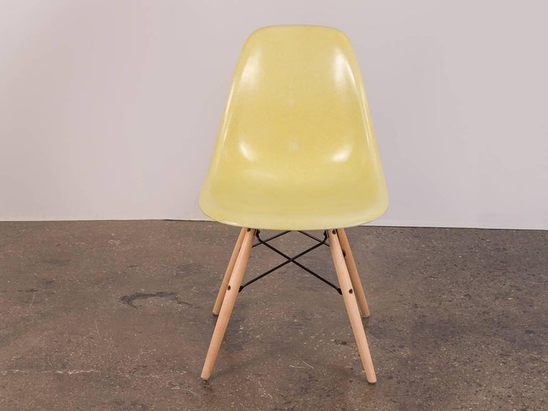 Eames for Herman Miller Lemon Yellow Shell Chair For Sale at 1stDibs ...