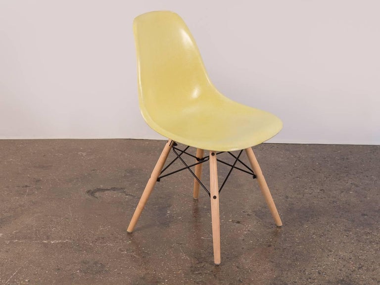Eames for Herman Miller Lemon Yellow Shell Chair For Sale at 1stDibs ...