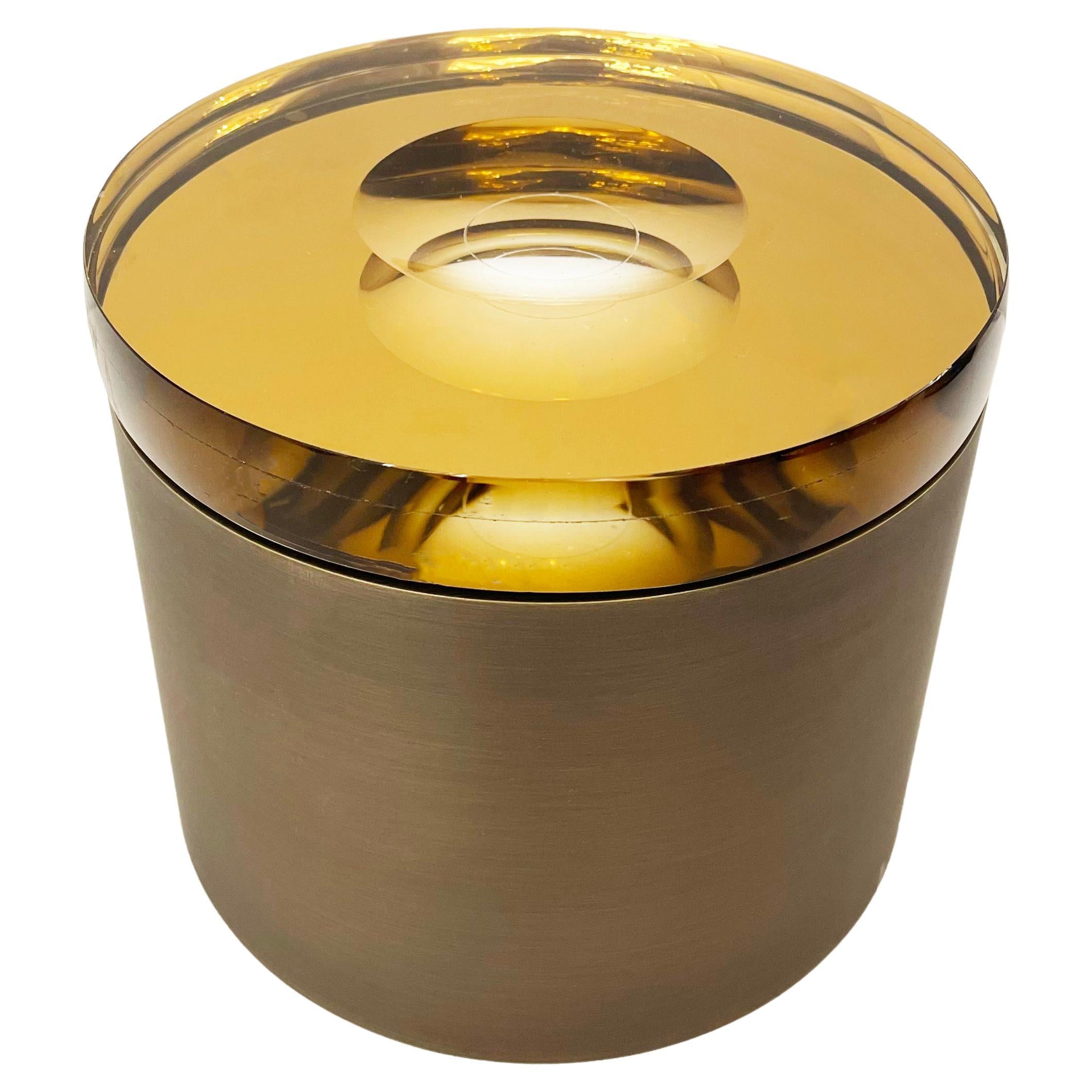 Large Bronze and Green Glass Box, Russian, circa 1825 For Sale at 1stDibs