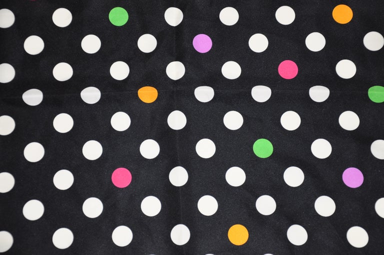 Candy Cane Borders With Multi Polka-Dot Center Scarf For Sale at 1stDibs