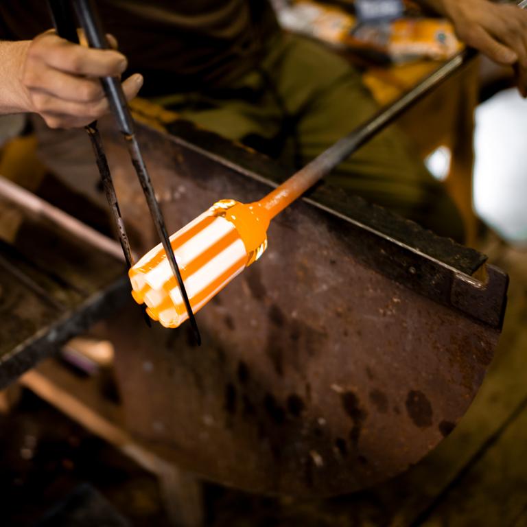 CANDY - glass side and sofa table - blue For Sale at 1stDibs