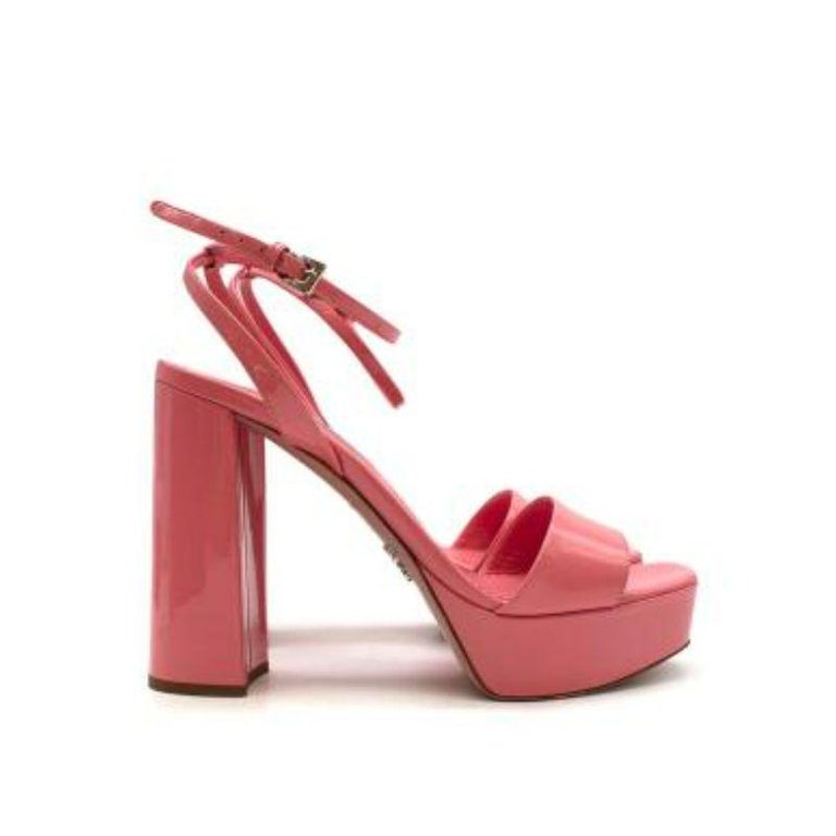 Candy Pink Platform Sandals For Sale at 1stDibs
