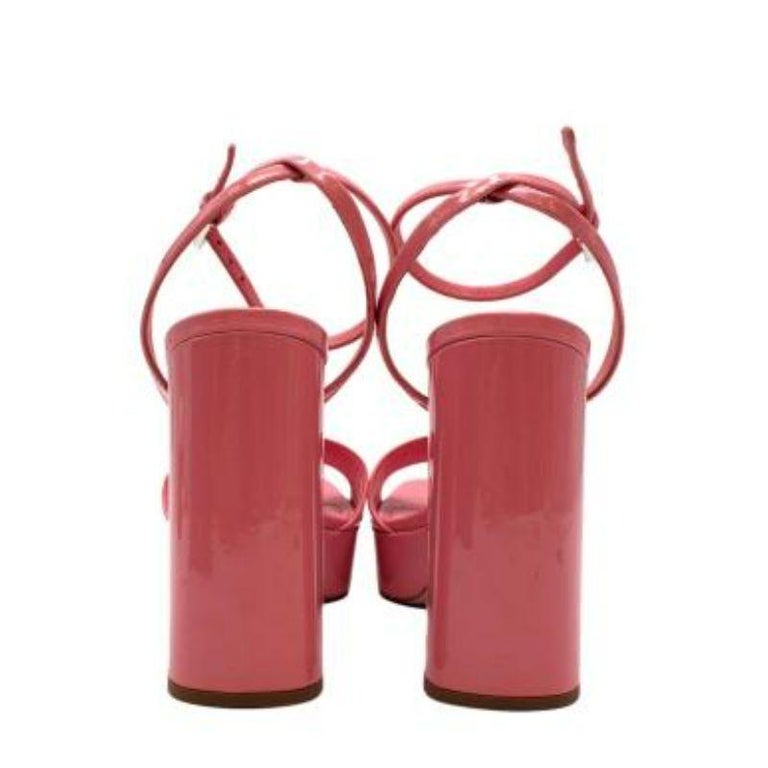 Candy Pink Platform Sandals For Sale at 1stDibs