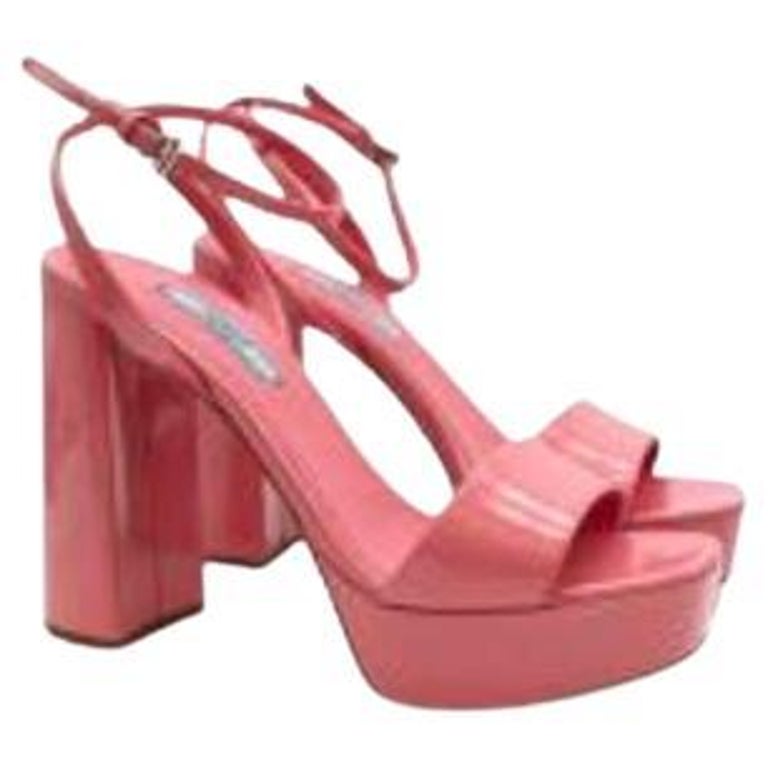 Candy Pink Platform Sandals For Sale at 1stDibs