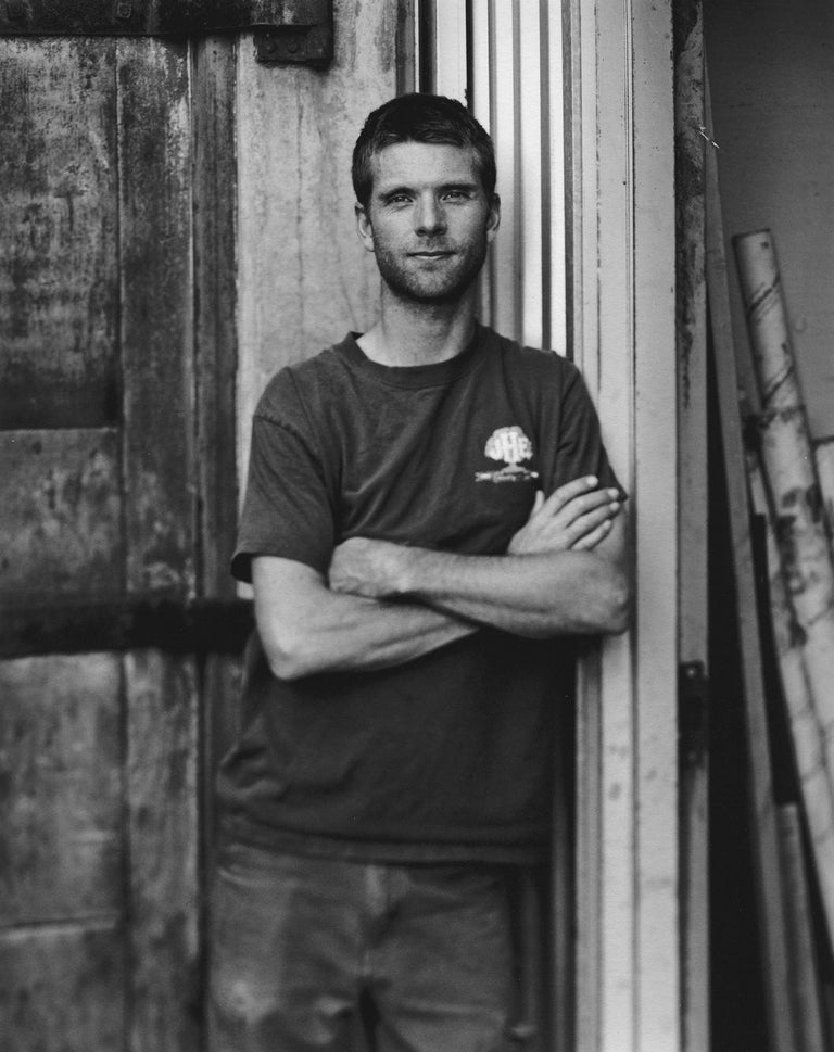 "Candy" Side Table in Leather and Copper Leaf by Artist Florian Roeper ...
