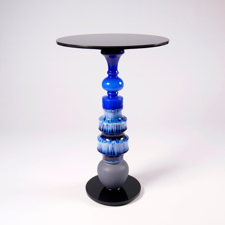'Candy' Side Table, Vintage Ceramics and Glass, One-Off Piece For Sale ...