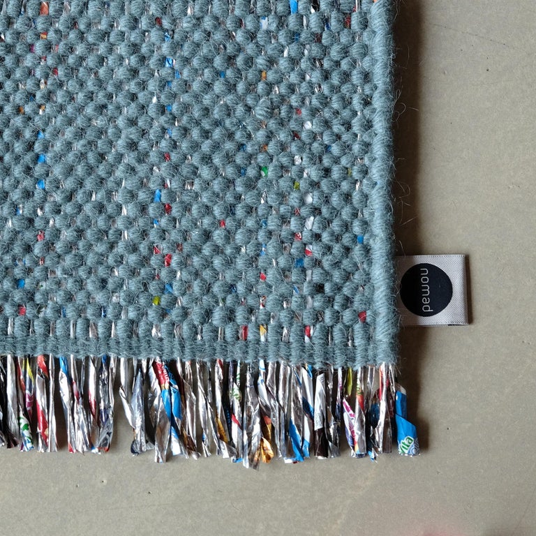 Candy Wrapper Rug_LivingXL_arctic / Award Winning Woven Rug by Jutta ...