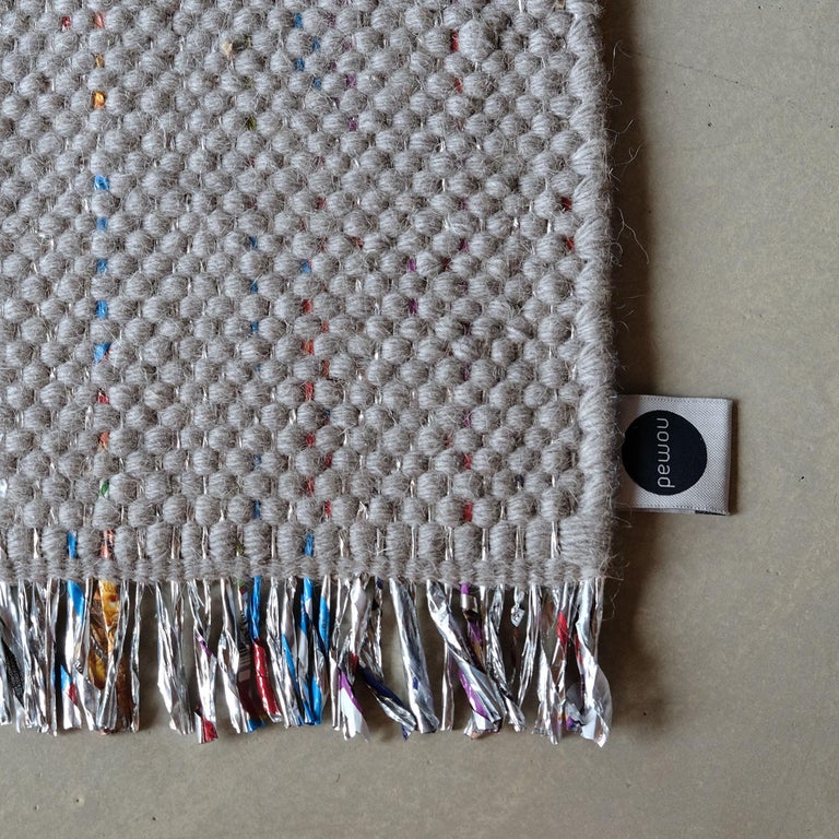 Candy Wrapper Rug_Dining_light gray / Award Winning Woven Rug by Jutta ...