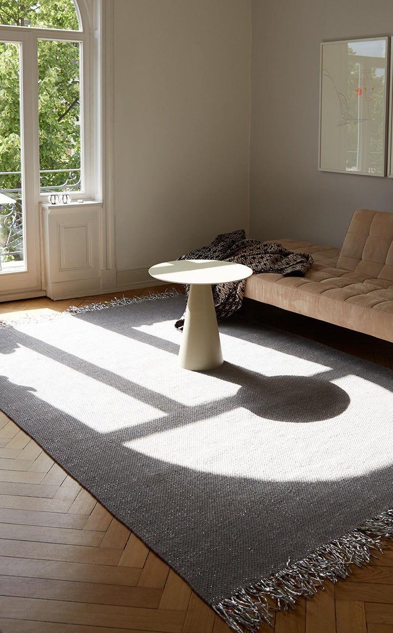 Candy Wrapper Rug_LivingL_light gray / Award Winning Woven Rug by Jutta ...