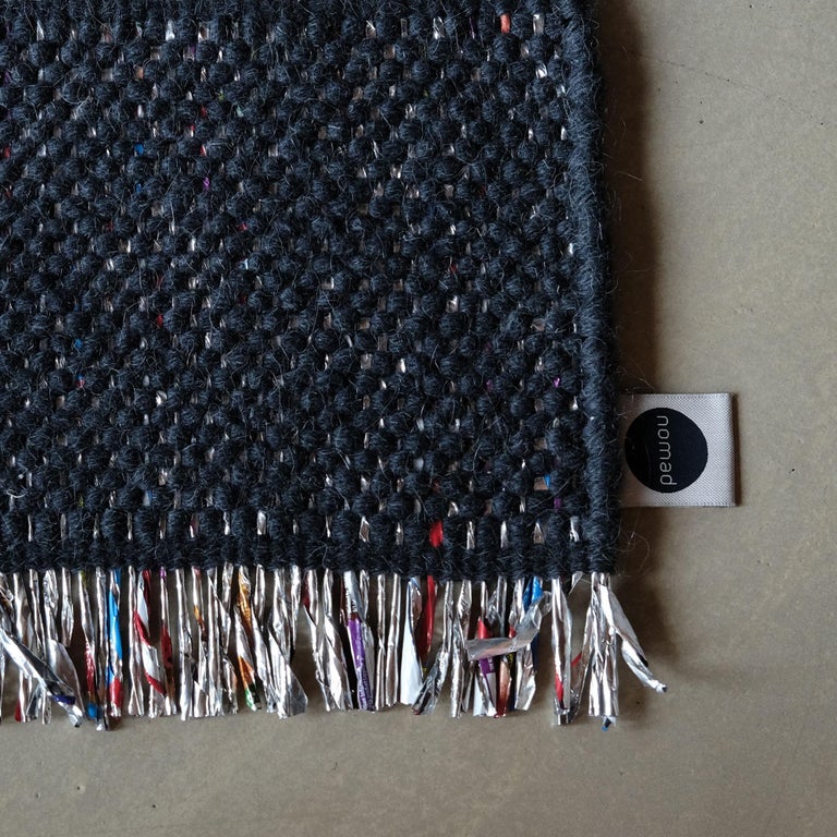 Candy Wrapper Rug_Mini_graphite / Unique Award Winning Woven Rug by ...