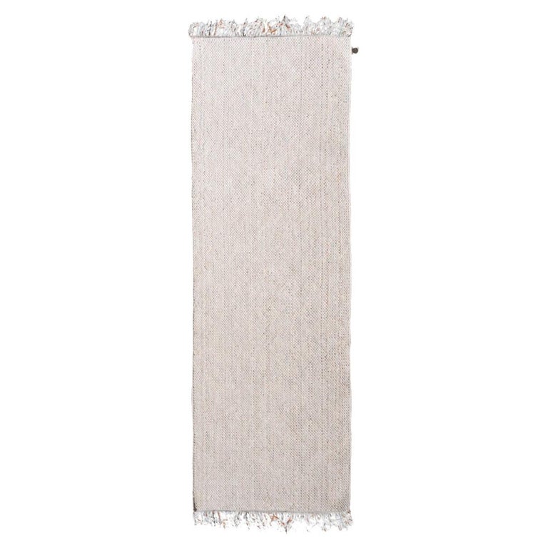 Candy Wrapper Rug_Runner_white sand / Award Winning Woven Rug by Jutta ...