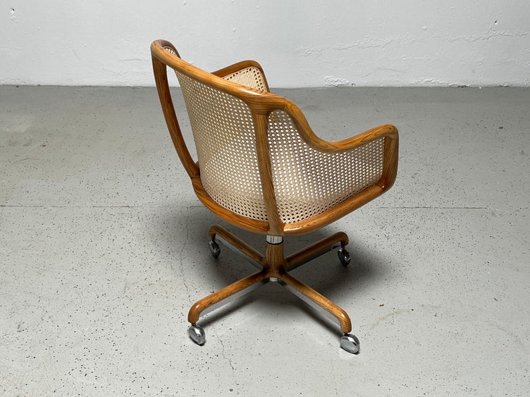 Caned Desk Chair by Ward Bennett at 1stDibs