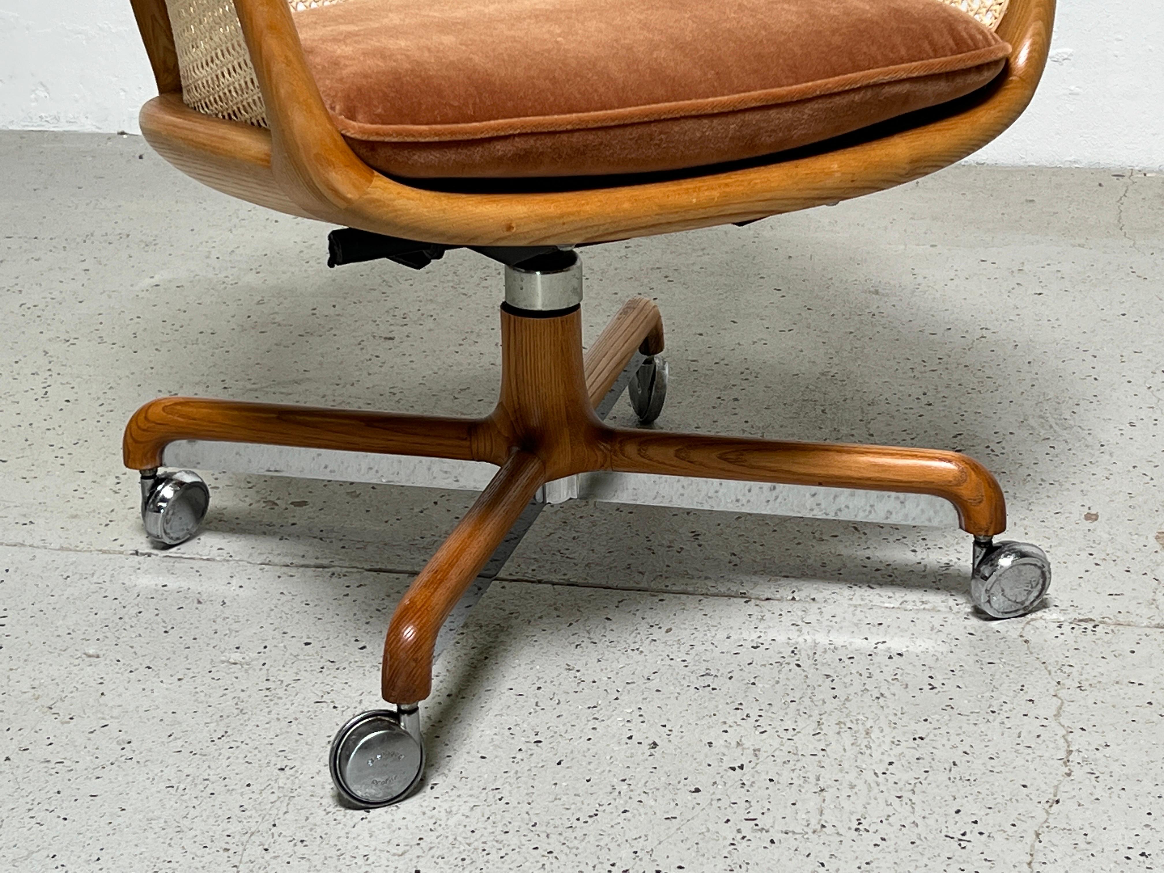 Caned Desk Chair by Ward Bennett at 1stDibs