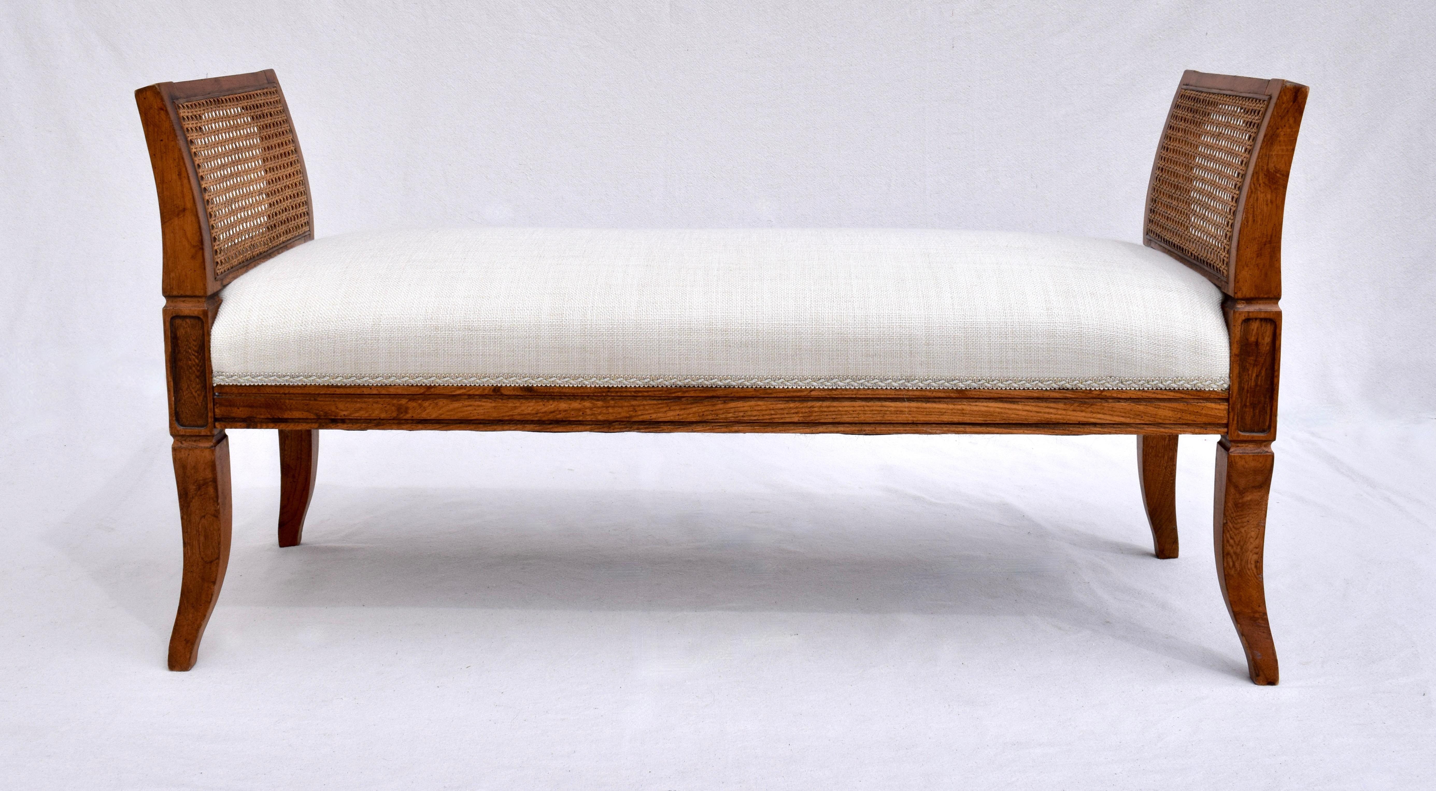 Caned Window Bench by Baker at 1stDibs