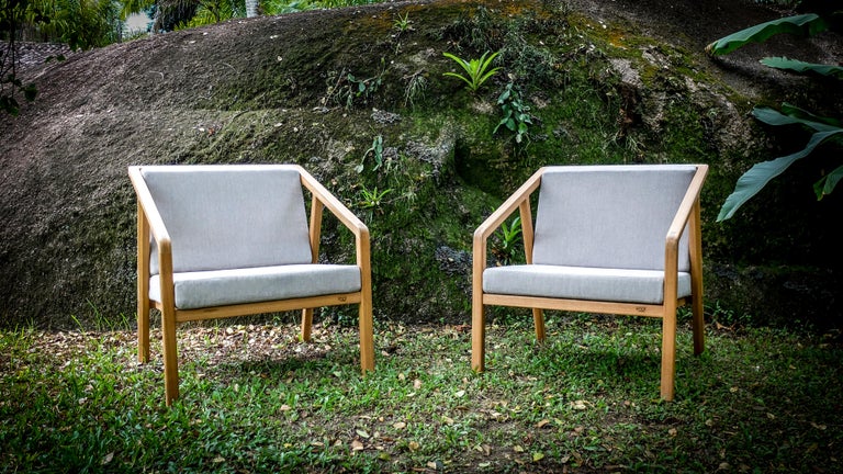 'Canela' Mid-Century Modern Armchair in Brazilian Hardwood by Knót ...