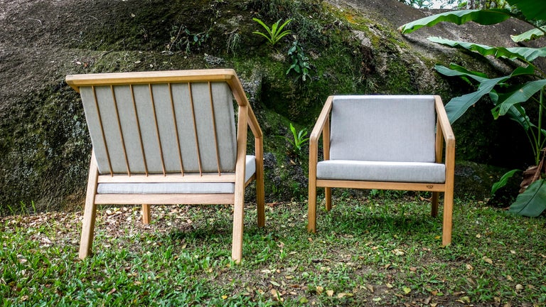 'Canela' Mid-Century Modern Armchair in Brazilian Hardwood by Knót ...