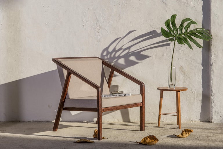 Canela Contemporary Armchair in Brazilian Hardwood by Knót Artesanal ...