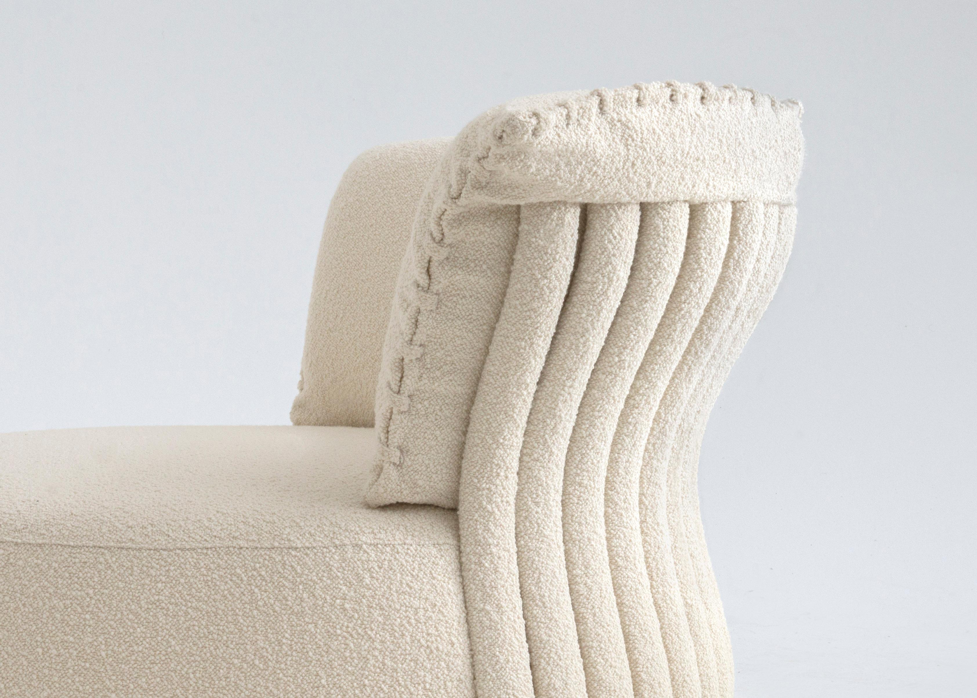 Contemporary Circular Single Sofa by Hessentia Upholstered in Fabric ...