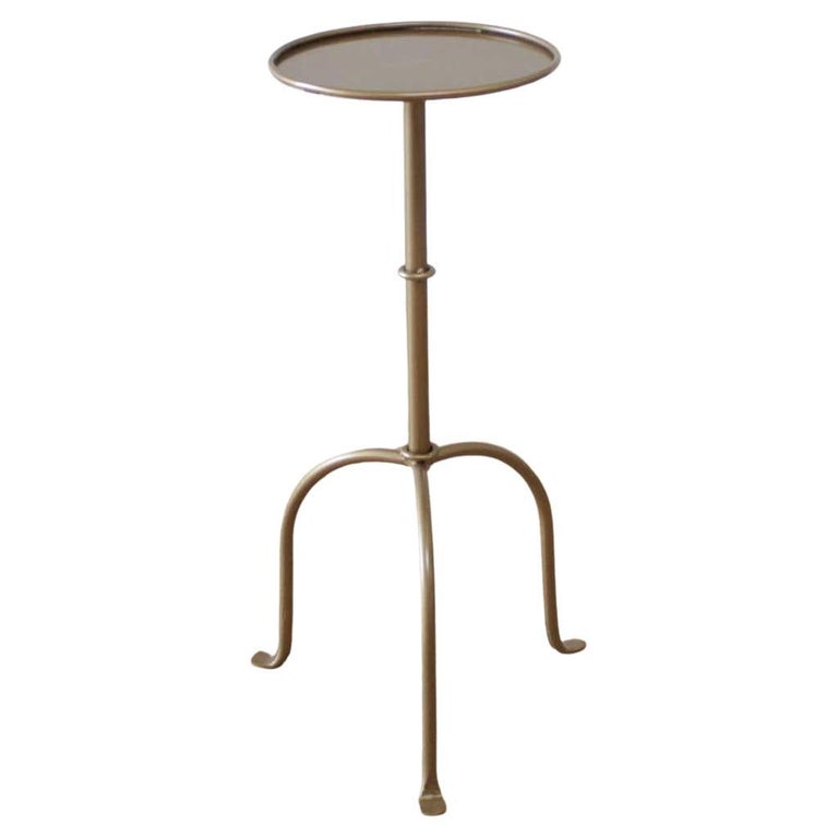 Cannes Small Iron Drink Table in Brass Finish at 1stDibs | antique ...
