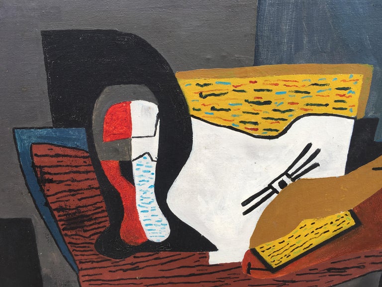 Cano, "composition" Oil on Canvas Signed and Dated 1969 For Sale at 1stDibs
