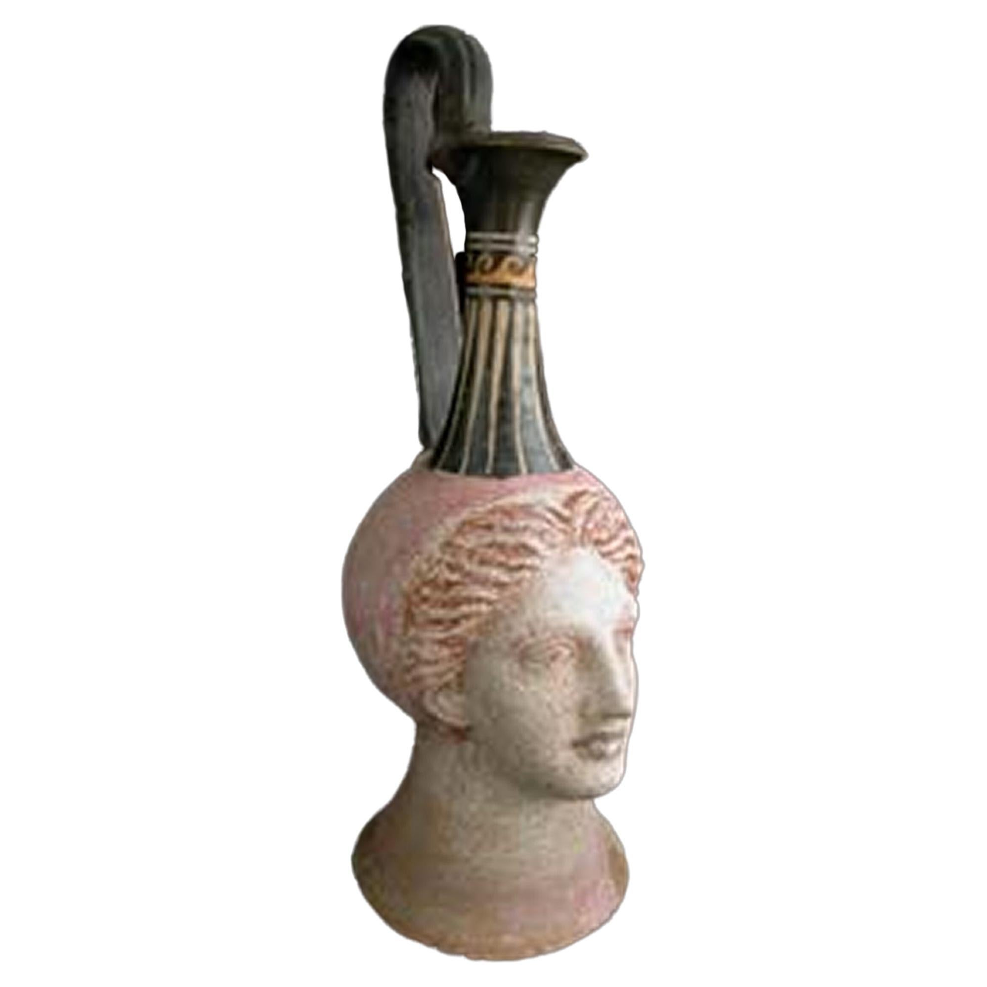 Canosan Oinochoe in the Form of a Woman's Head, 350 BC to 250 BC For ...