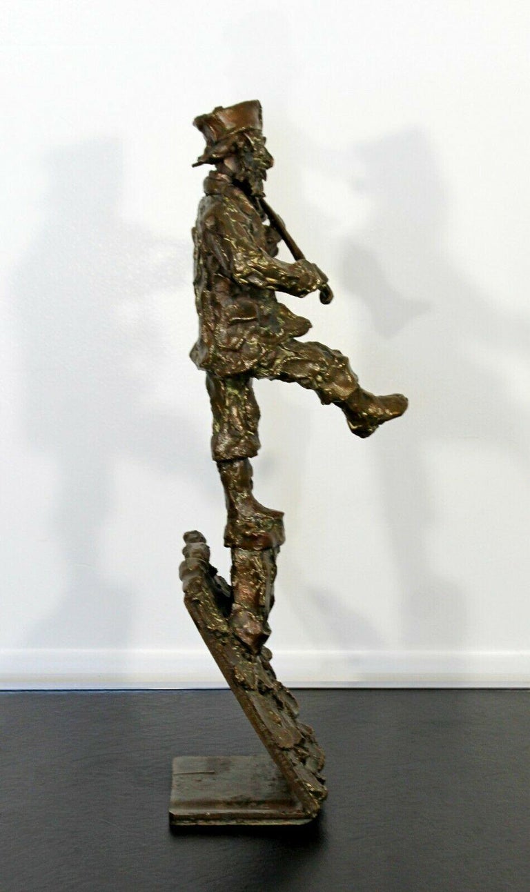 Cantilever Bronze Fiddler on the Roof Table Sculpture Signed Monyo at ...