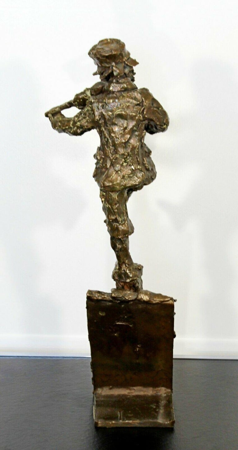 Cantilever Bronze Fiddler on the Roof Table Sculpture Signed Monyo at ...