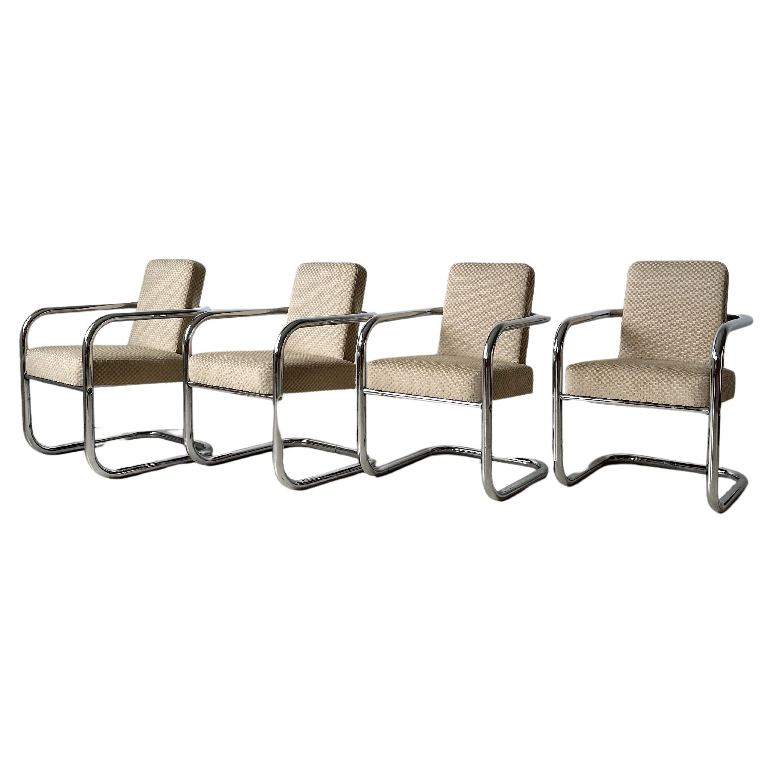 Pair of Midcentury Chrome Cantilever Chairs For Sale at 1stDibs ...