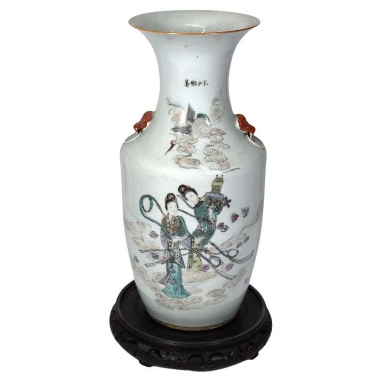 Canton Porcelain Vase, circa 1900 For Sale at 1stDibs