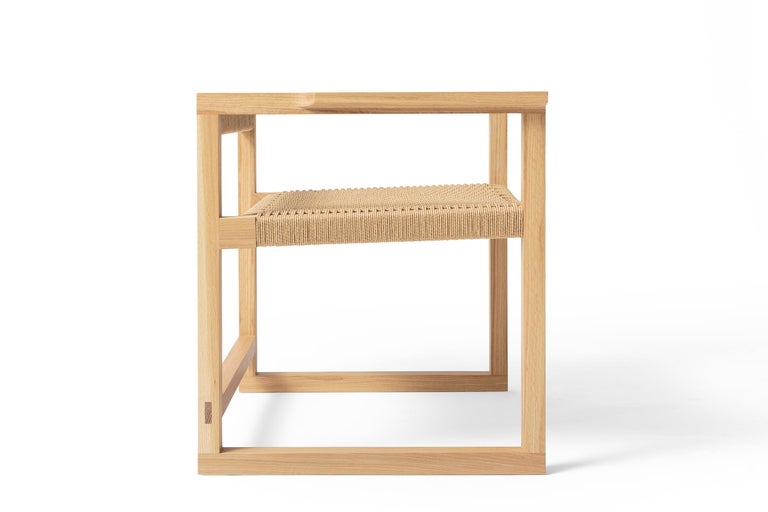 Canva Chair, Occasional Chair in White Oak with Handwoven Danish Chord ...