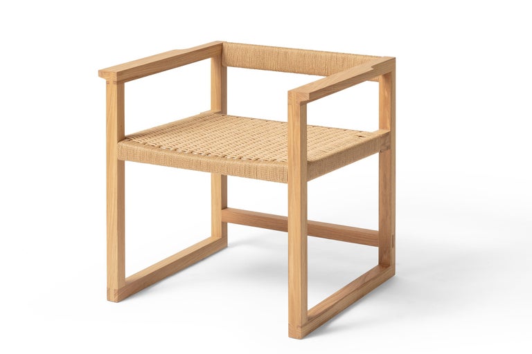Canva Chair, Occasional Chair in White Oak with Handwoven Danish Chord ...
