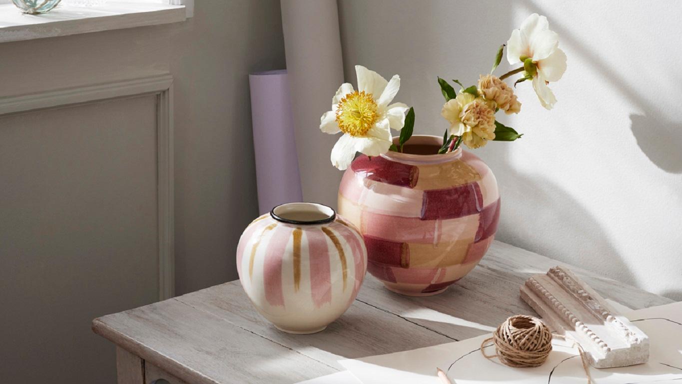 Canvas Vase, Rose For Sale at 1stDibs