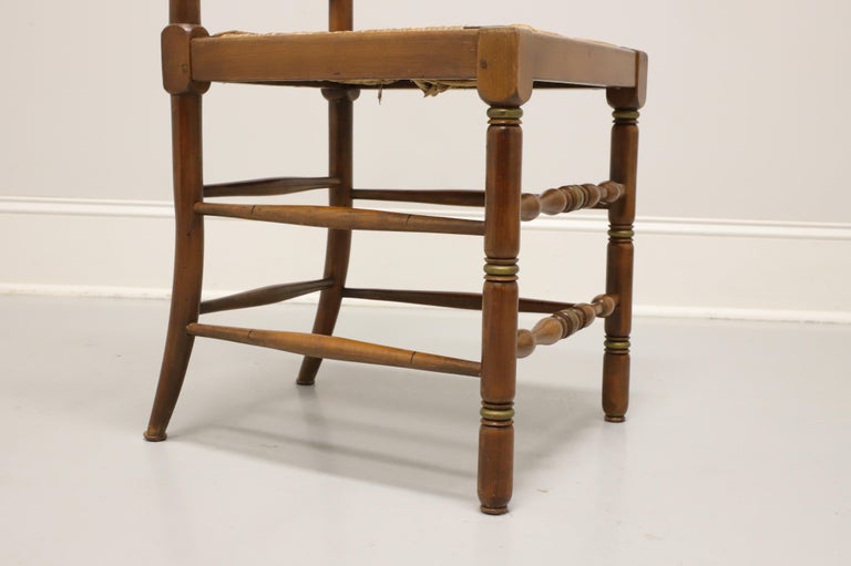 CAPE ANN CHAIRS Maple Ladder Back Dining Side Chairs with Rush Seats ...